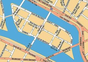 L'île Saint Louis à Paris